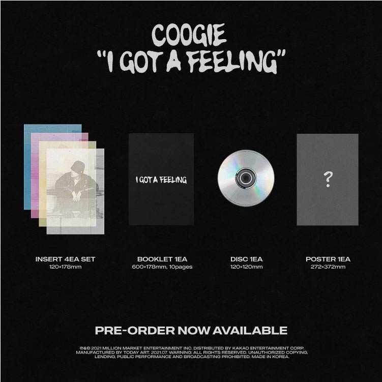 kr.ktown4u.com : 쿠기 (Coogie) - EP 앨범 [I Got A Feeling]